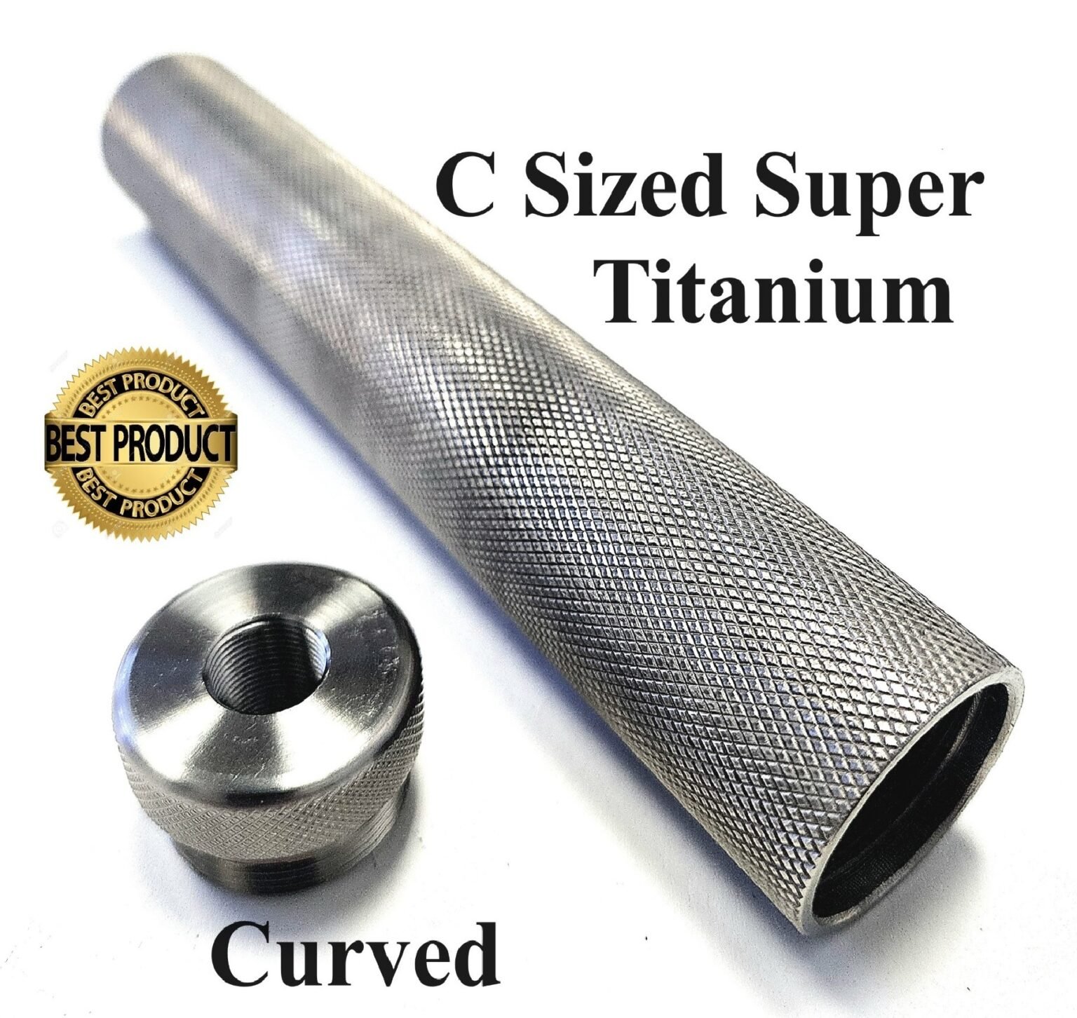 C Sized 100% Titanium Solvent Trap Kit Tube with 1/2x28 Adapter